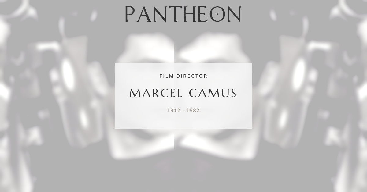 Marcel Camus Biography | Pantheon