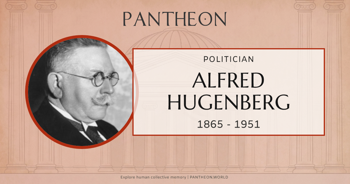 Alfred Hugenberg Biography | Pantheon