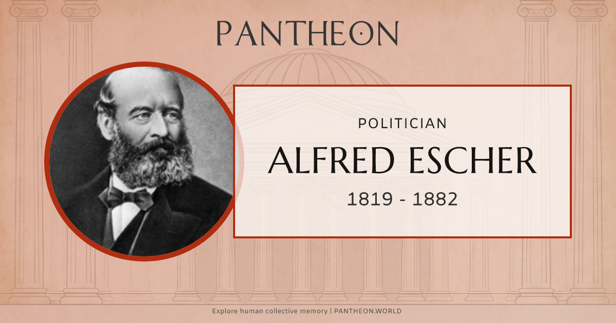 Alfred Escher Biography | Pantheon