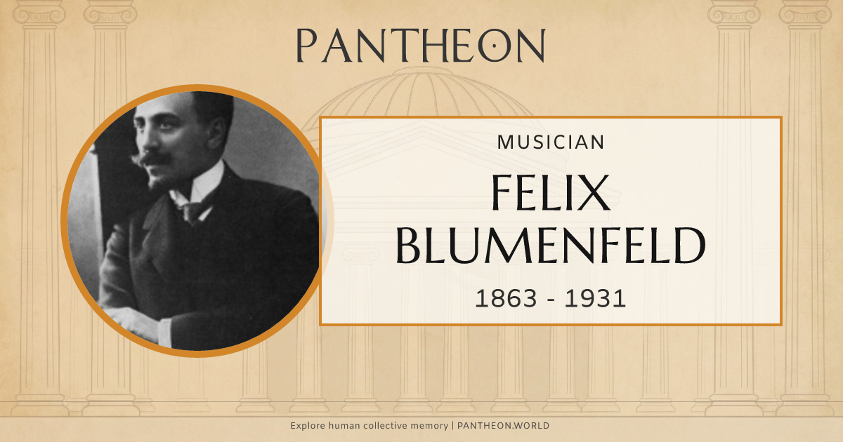 Felix Blumenfeld Biography | Pantheon