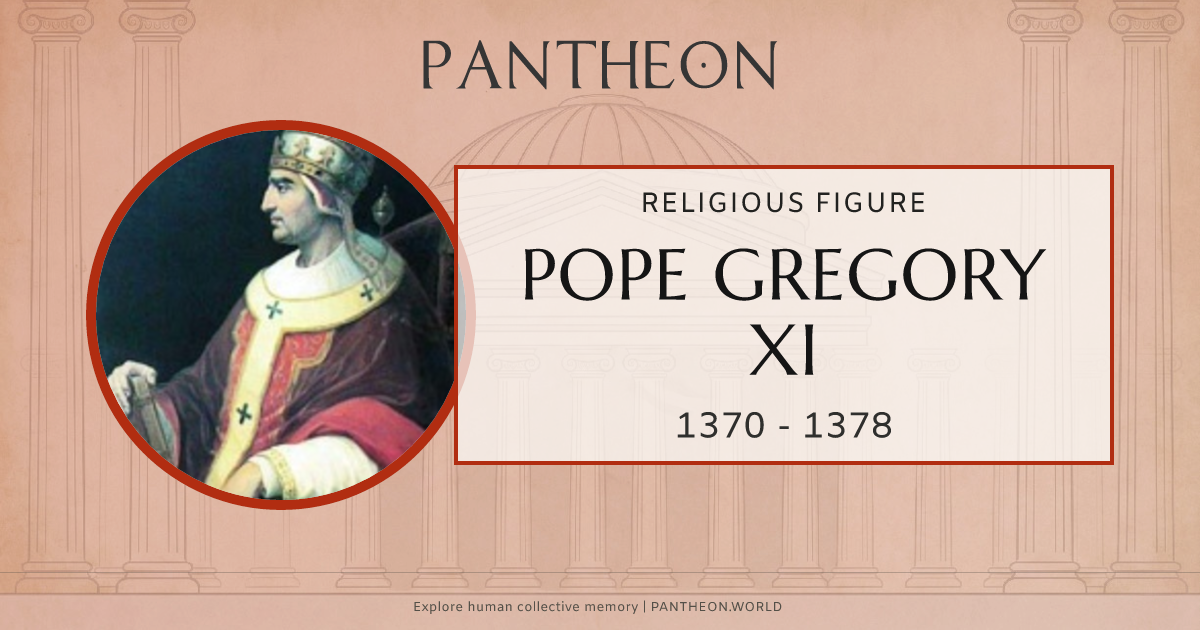 Pope Gregory XI Biography | Pantheon