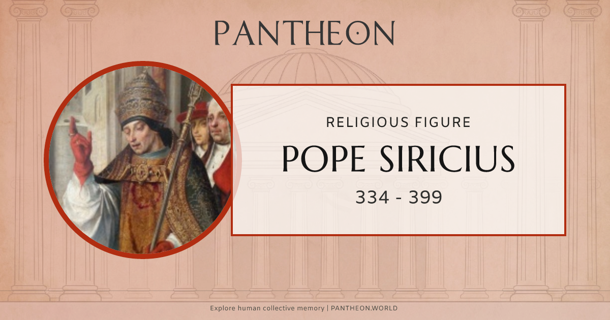 Pope Siricius Biography | Pantheon