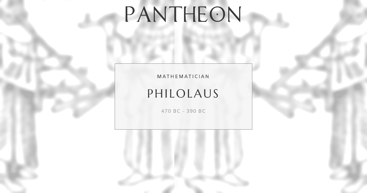 Philolaus Biography | Pantheon