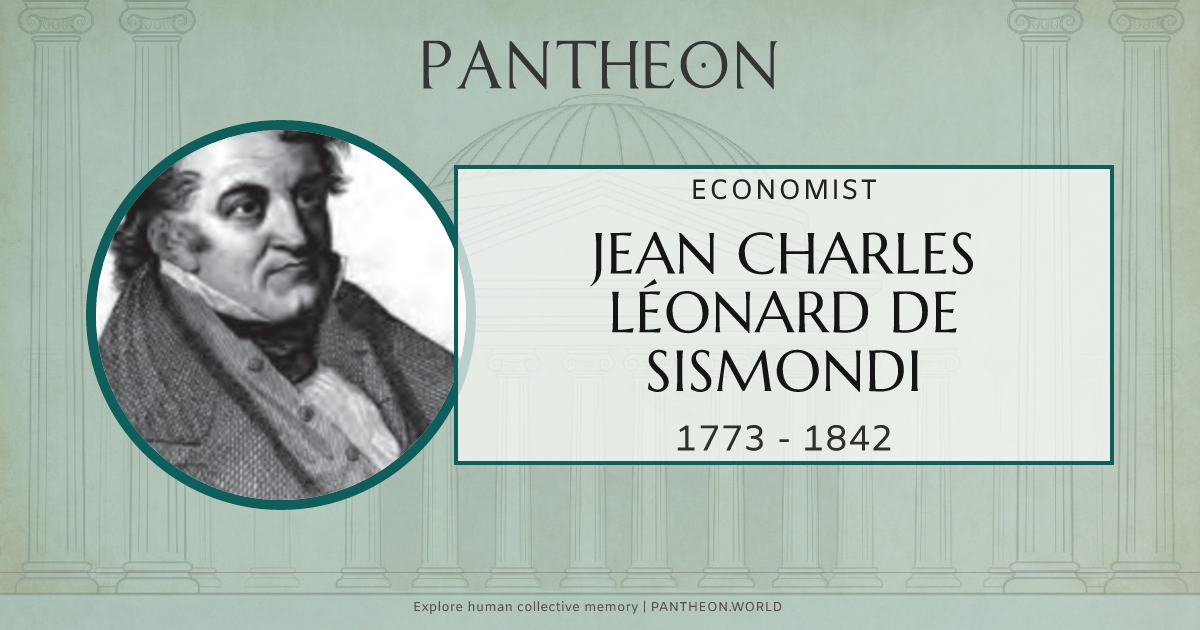 Jean Charles Léonard de Sismondi Biography | Pantheon