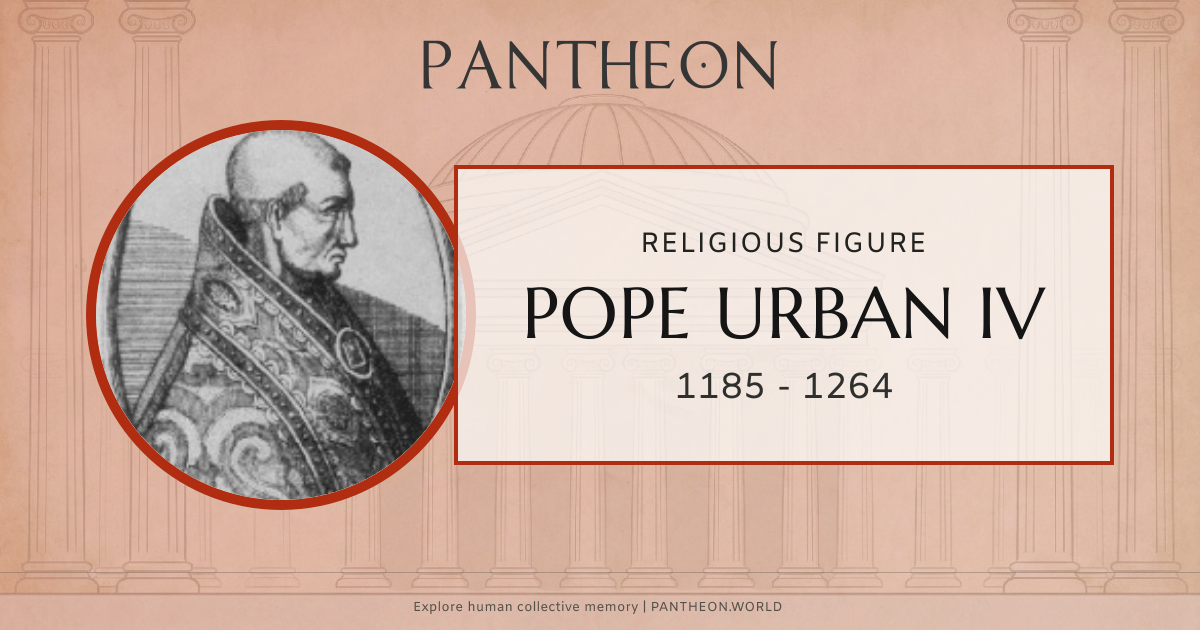 Pope Urban IV Biography | Pantheon