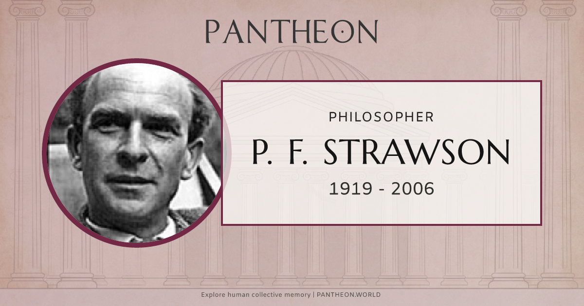 P. F. Strawson Biography | Pantheon