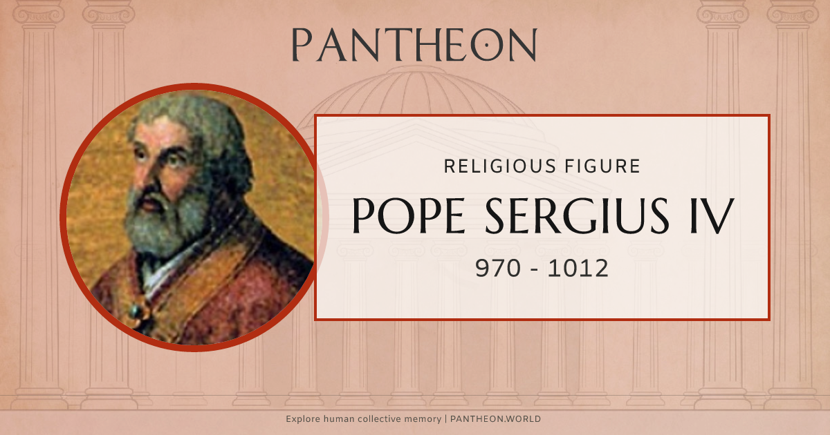 Pope Sergius IV Biography | Pantheon