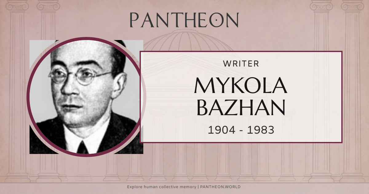 Mykola Bazhan Biography | Pantheon