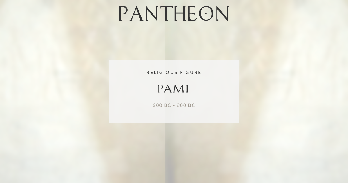 Pami Biography | Pantheon