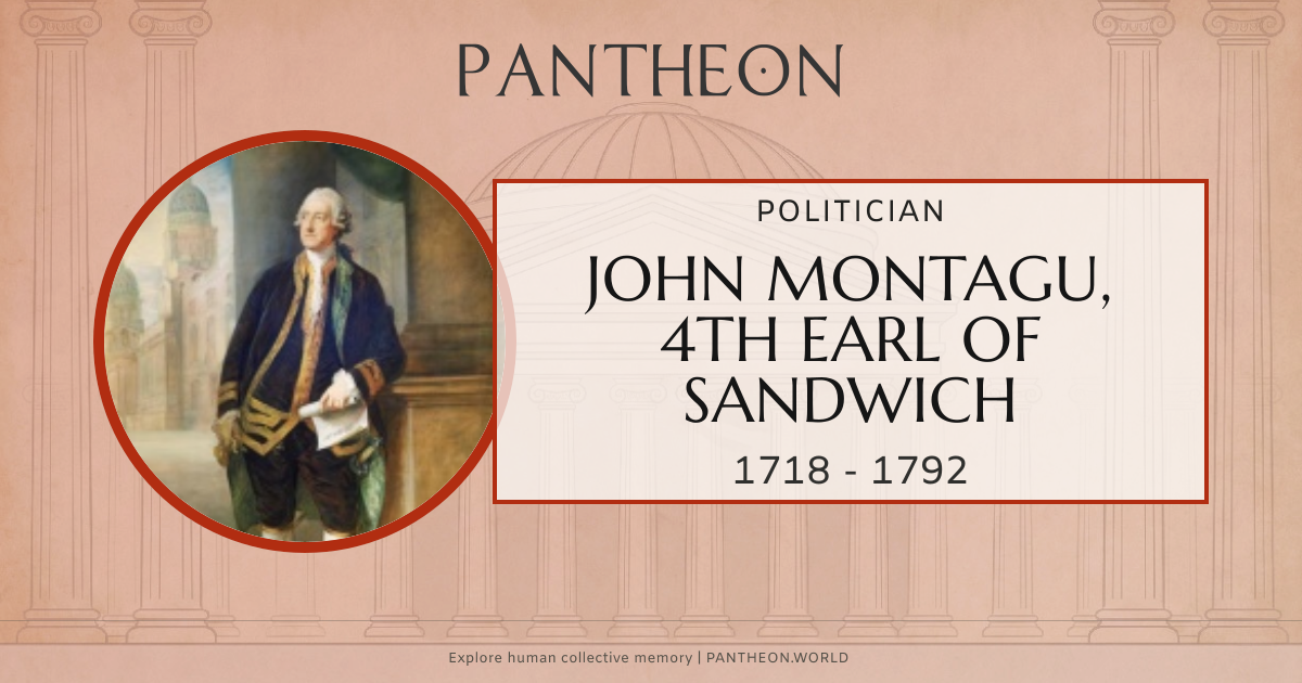 John Montagu, 4th Earl of Sandwich Biography | Pantheon