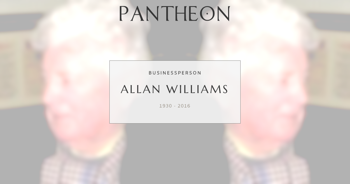 Allan Williams Biography | Pantheon