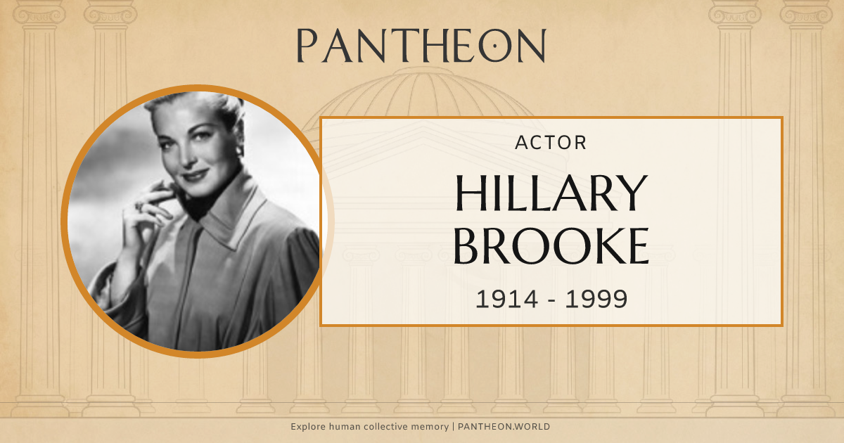 Hillary Brooke Biography | Pantheon