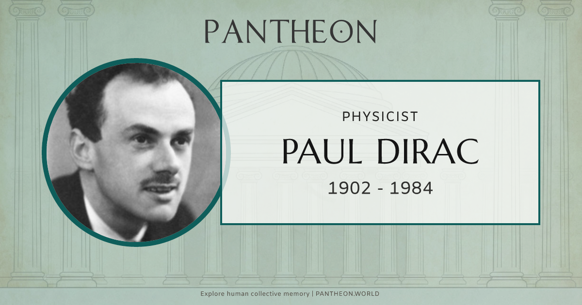 Paul Dirac Biography | Pantheon