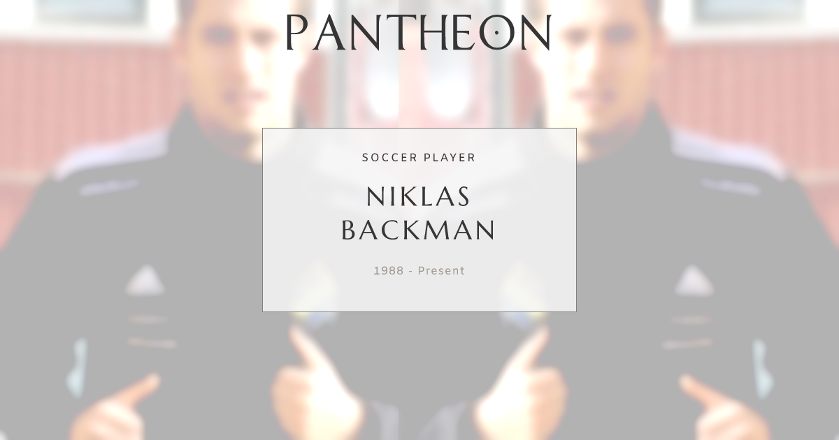 Niklas Backman Biography | Pantheon
