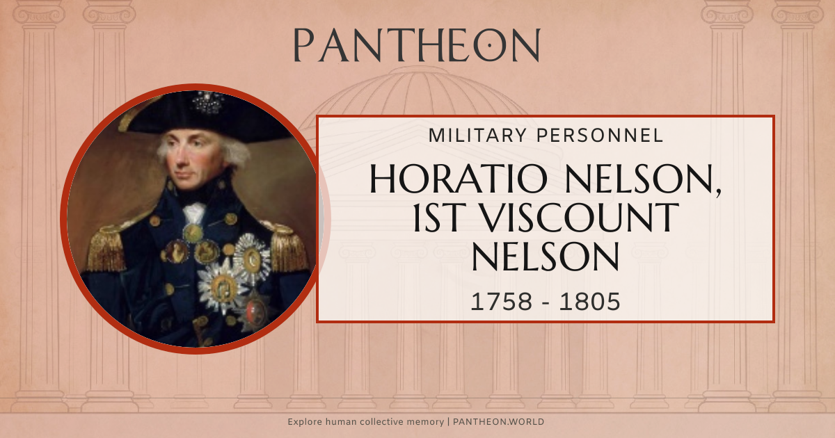 Horatio Nelson, 1st Viscount Nelson Biography | Pantheon