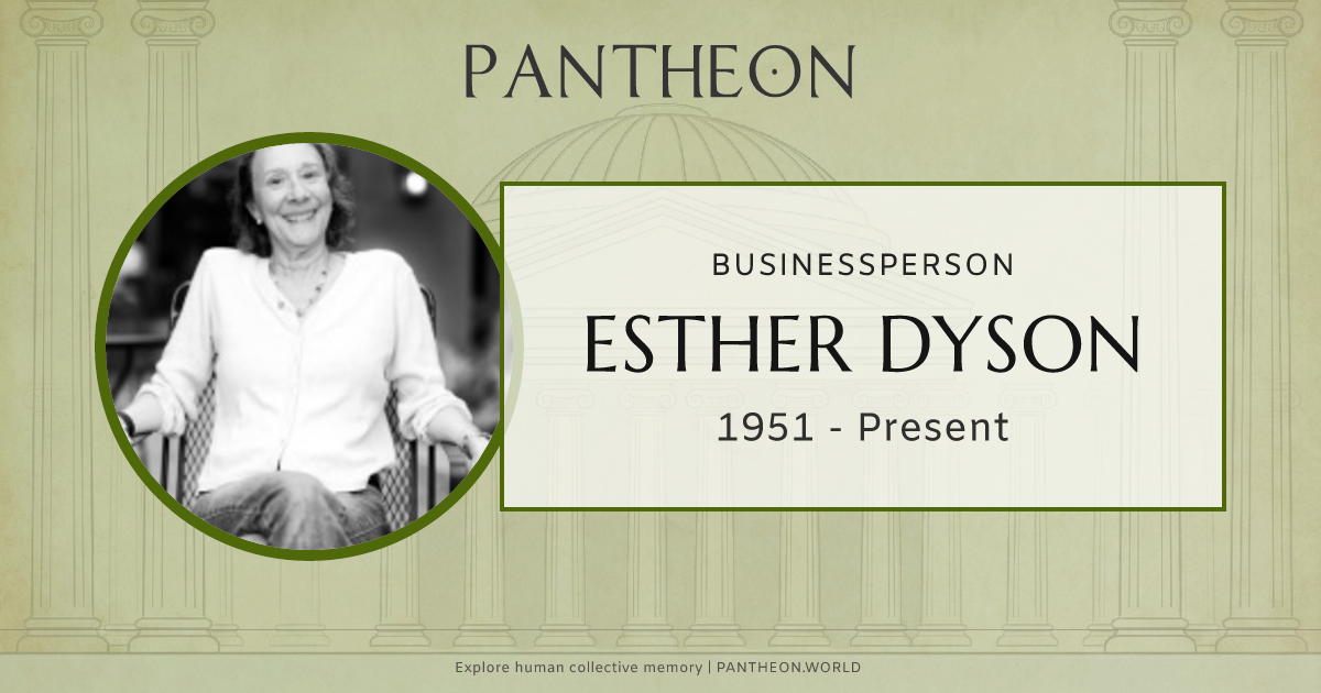 Esther Dyson Biography | Pantheon
