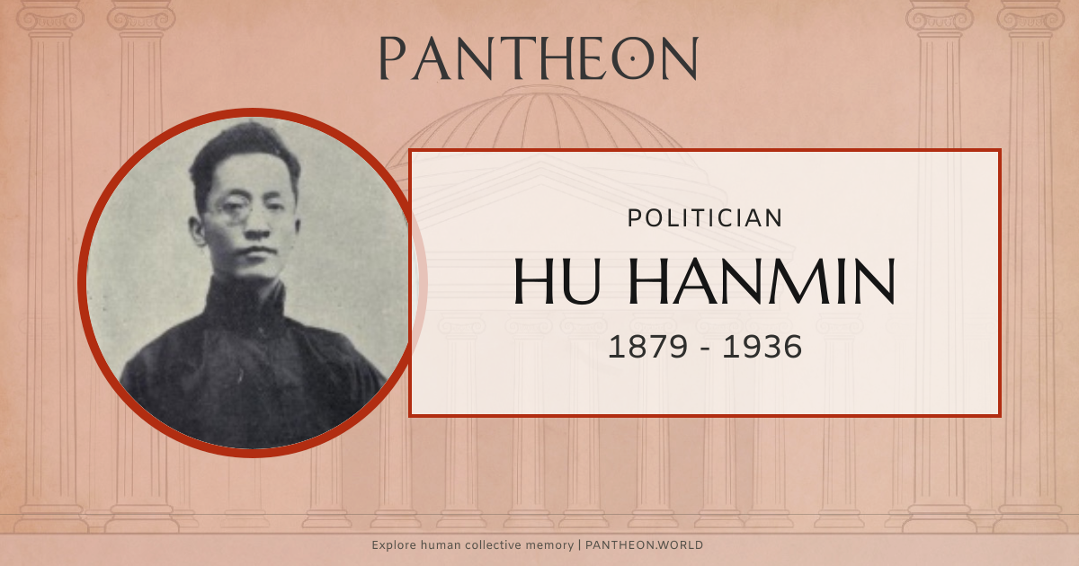 Hu Hanmin Biography | Pantheon