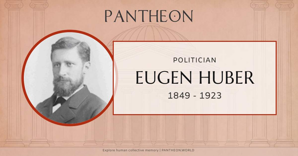 Eugen Huber Biography | Pantheon