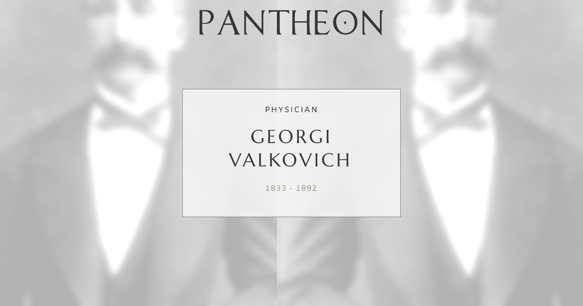 Georgi Valkovich Biography | Pantheon