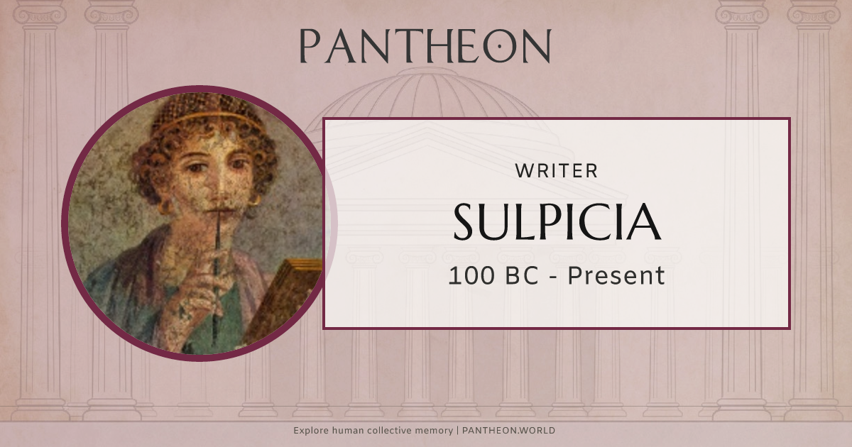 Sulpicia Biography | Pantheon