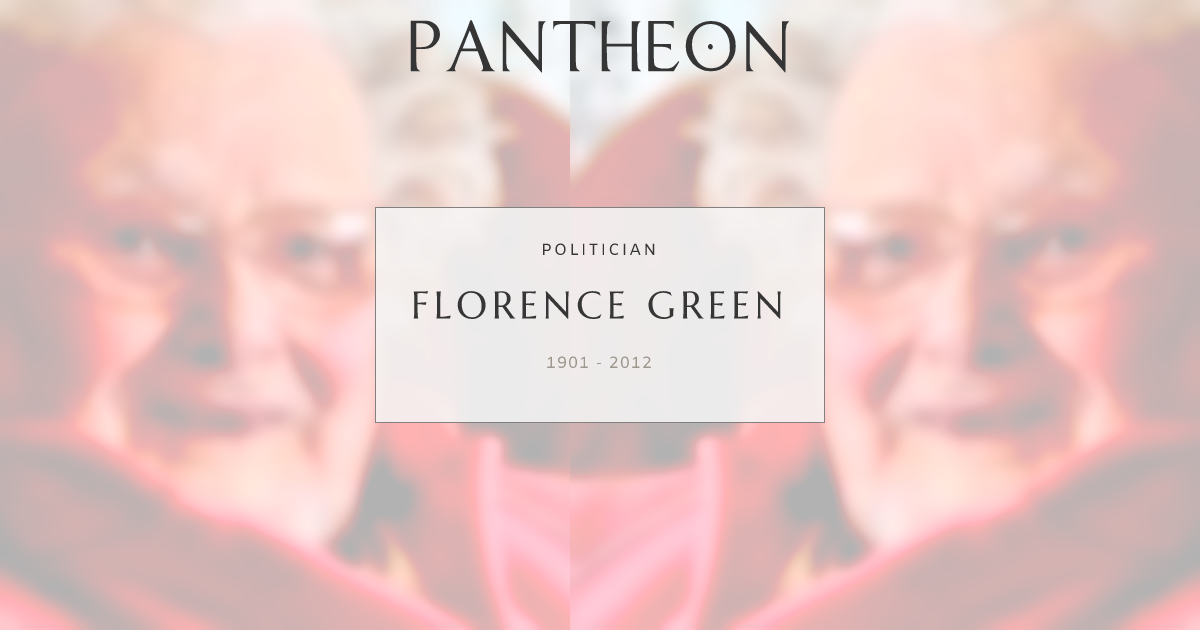 Florence Green Biography | Pantheon