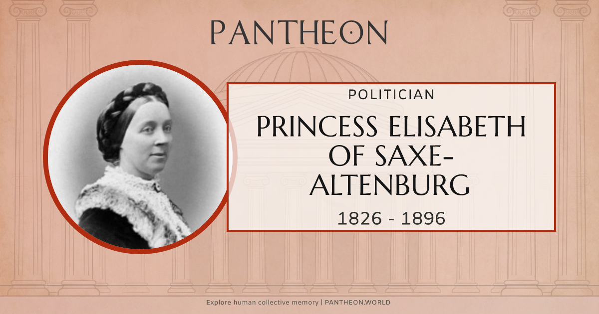 Princess Elisabeth of Saxe-Altenburg Biography | Pantheon