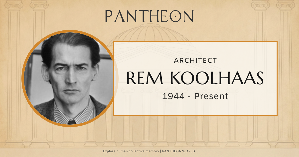 Rem Koolhaas Biography | Pantheon