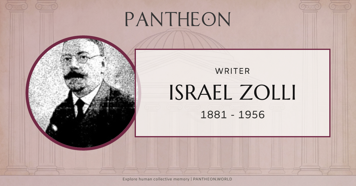 Israel Zolli Biography | Pantheon