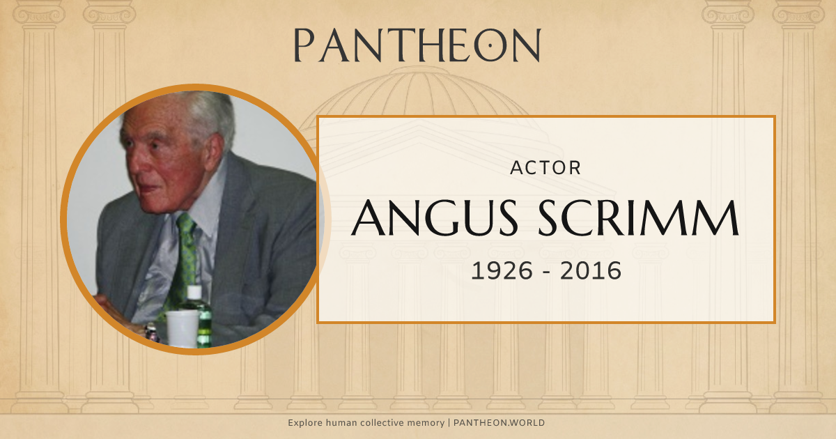 Angus Scrimm Biography | Pantheon
