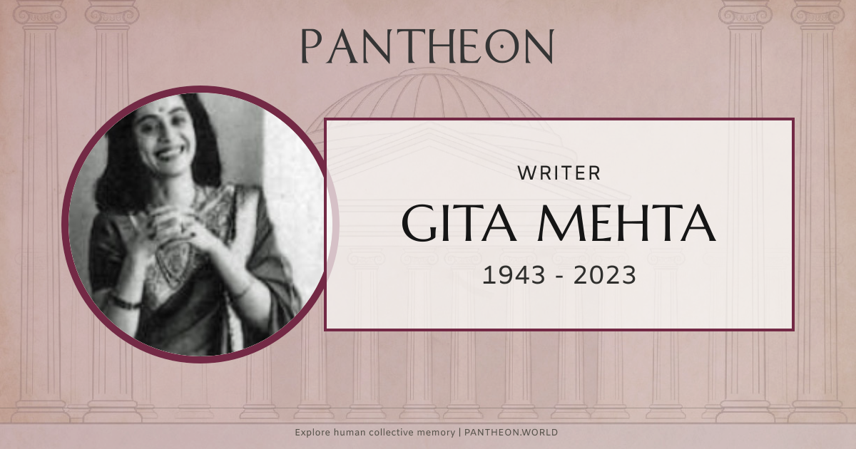 Gita Mehta Biography | Pantheon