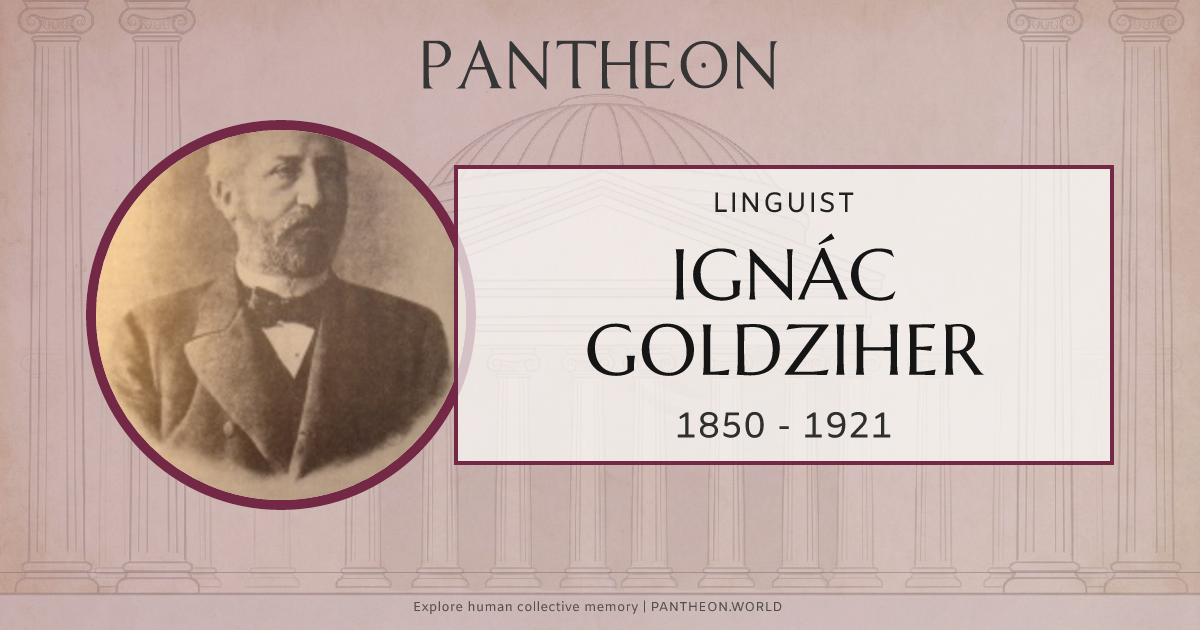 Ignác Goldziher Biography | Pantheon