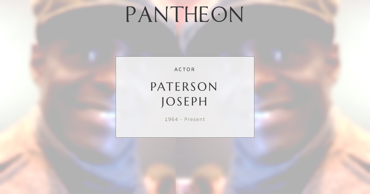 Paterson Joseph Biography | Pantheon