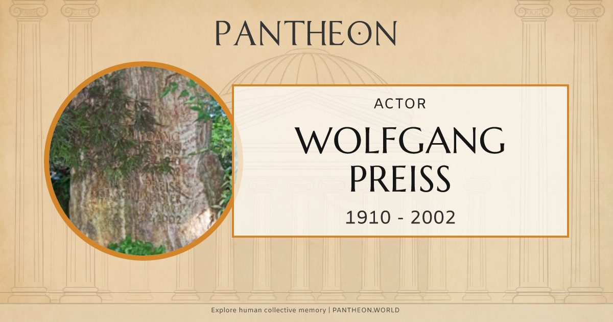 Wolfgang Preiss Biography | Pantheon