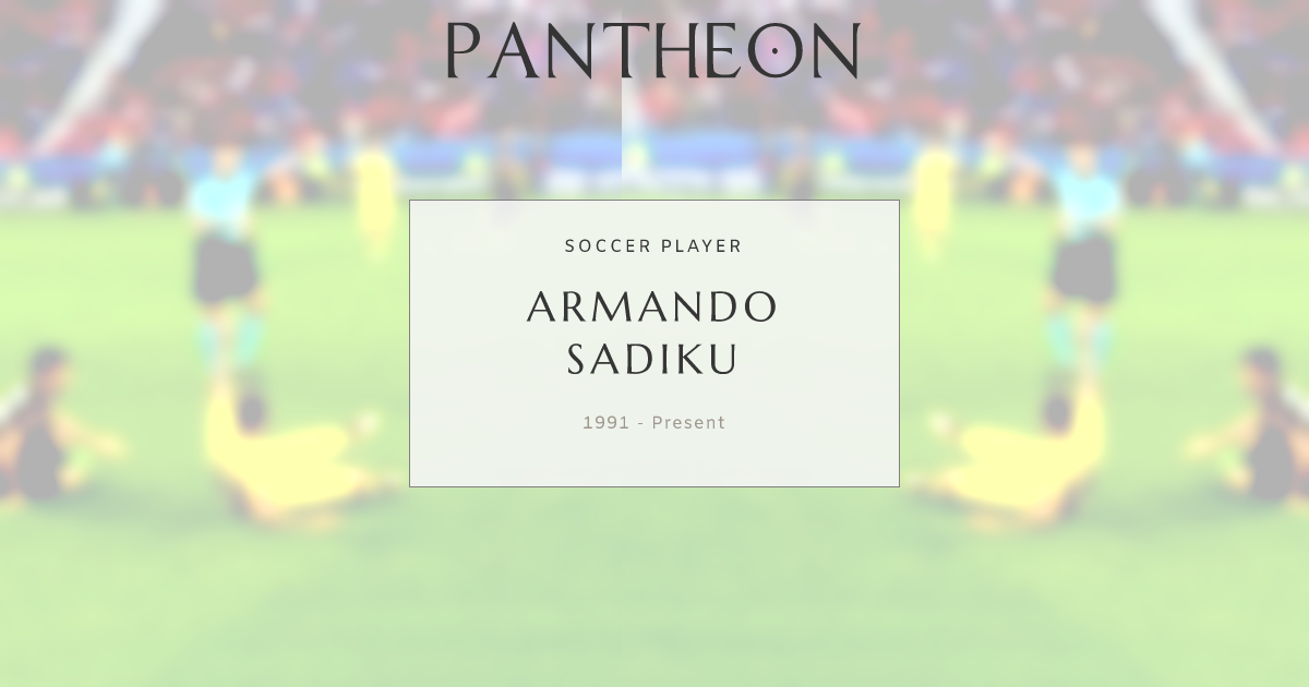 Armando Sadiku Biography | Pantheon