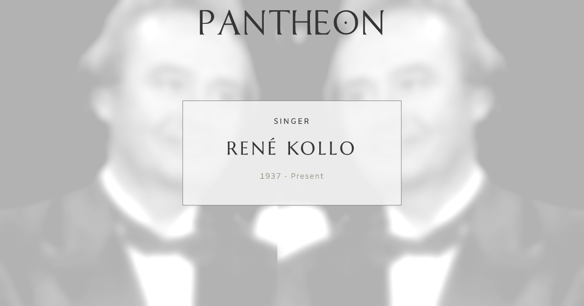 René Kollo Biography | Pantheon
