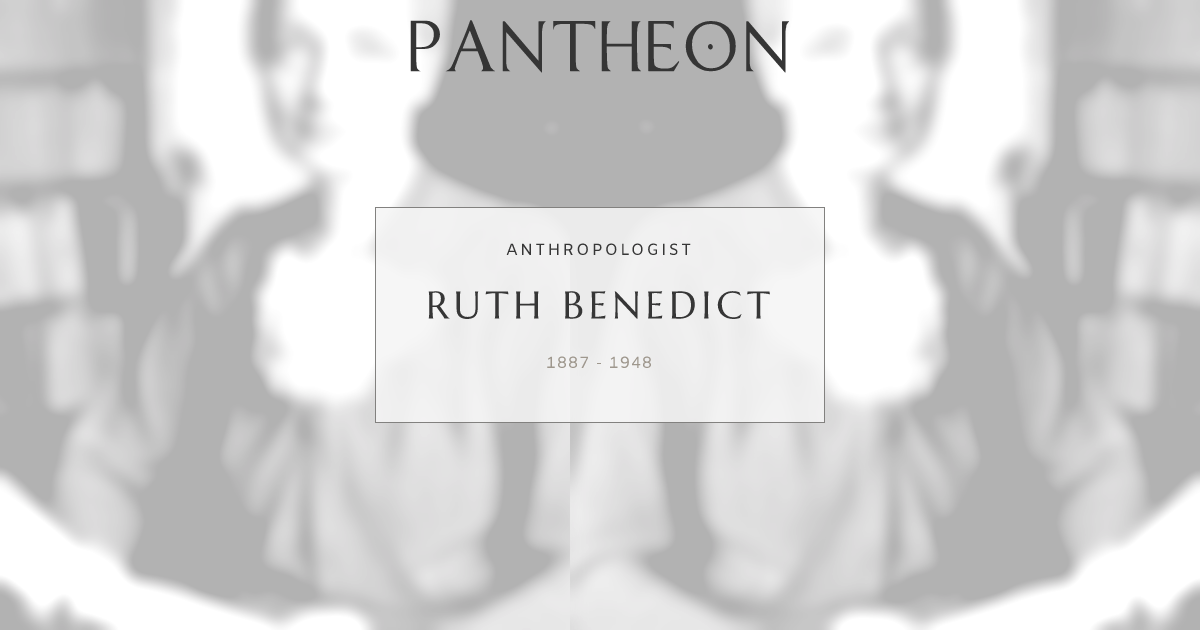 Ruth Benedict Biography | Pantheon