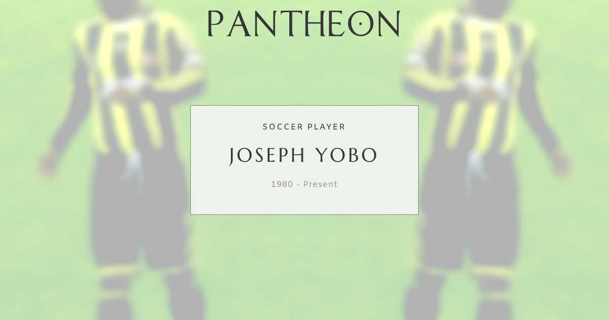 Joseph Yobo Biography | Pantheon