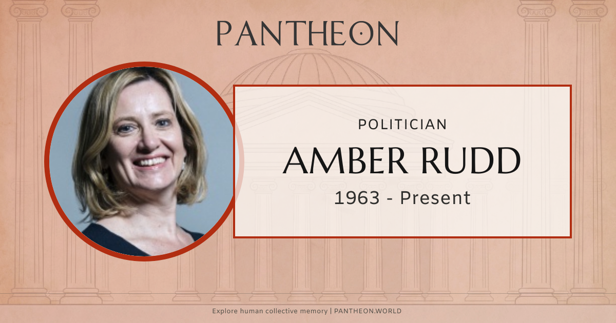 Amber Rudd Biography | Pantheon