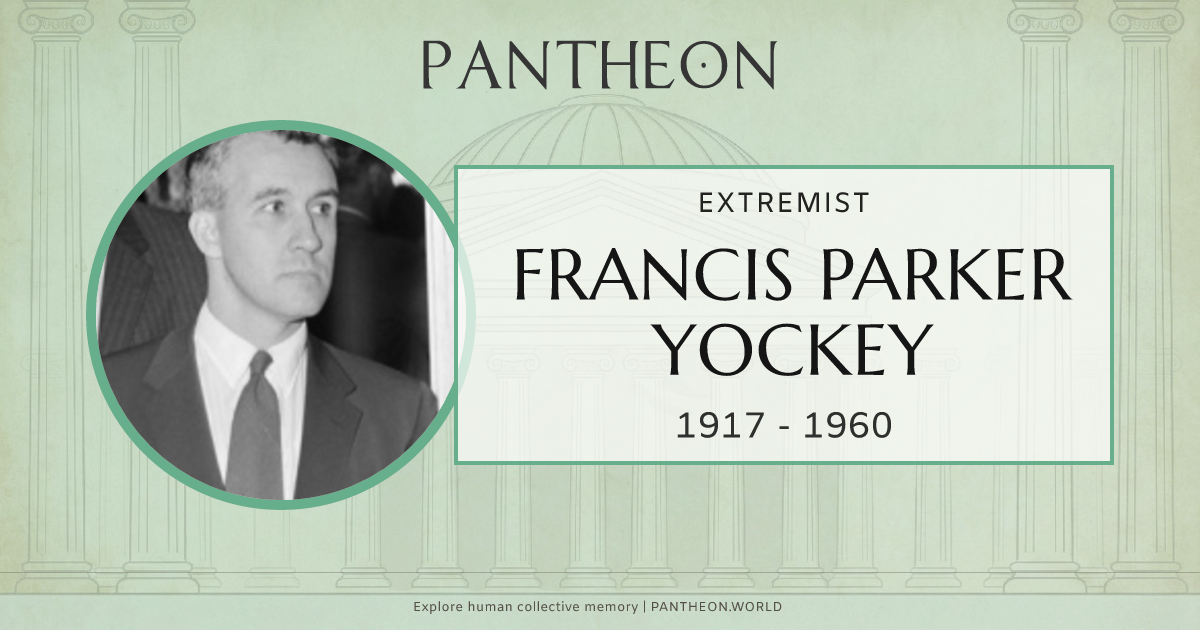 Francis Parker Yockey Biography | Pantheon