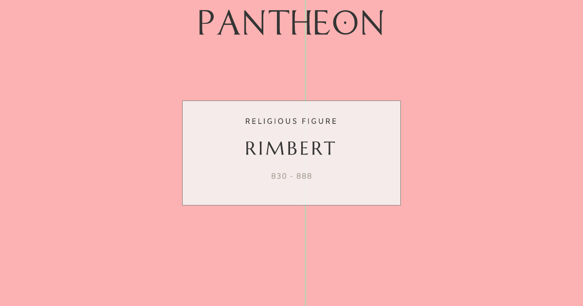 Rimbert Biography | Pantheon