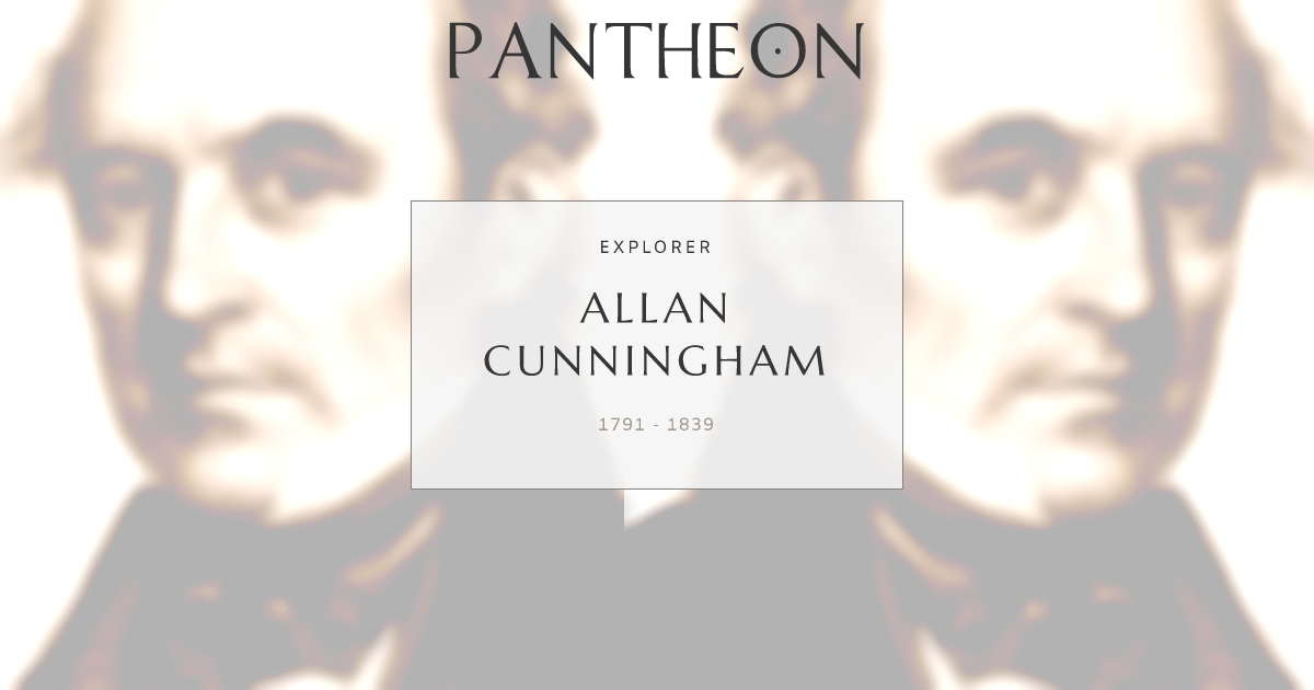 Allan Cunningham Biography | Pantheon