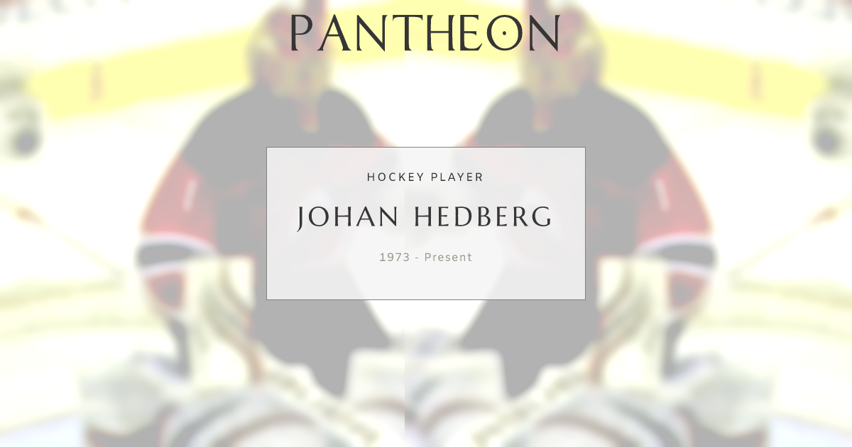 Johan Hedberg Biography | Pantheon