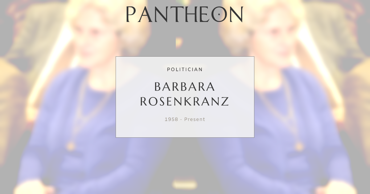 Barbara Rosenkranz Biography | Pantheon
