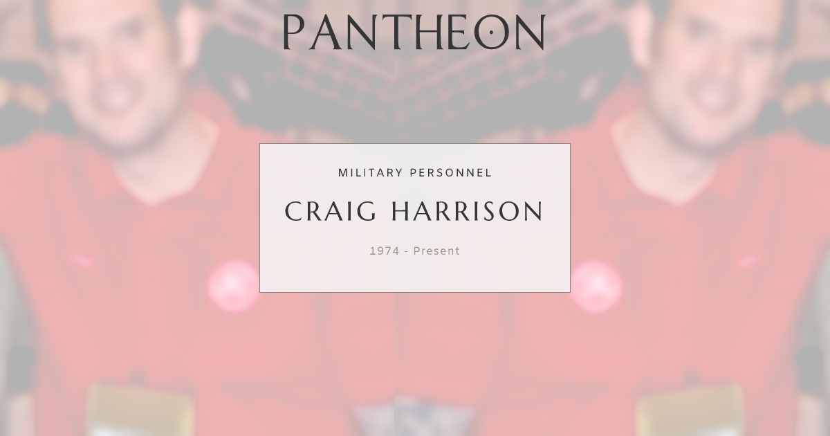 Craig Harrison Biography | Pantheon