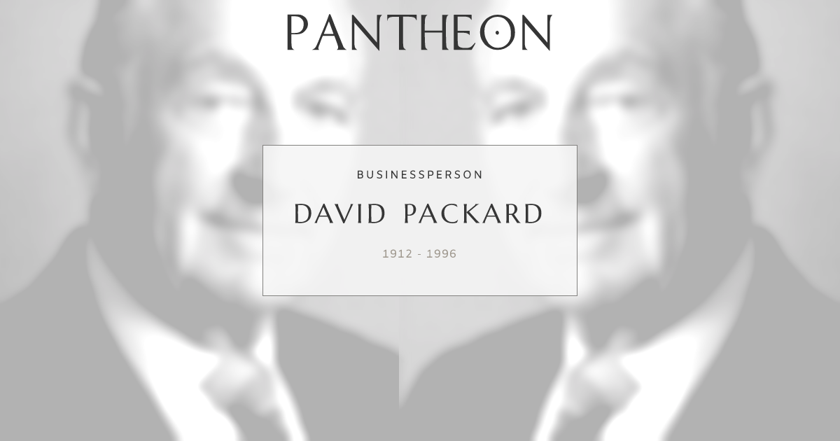 David Packard Biography | Pantheon