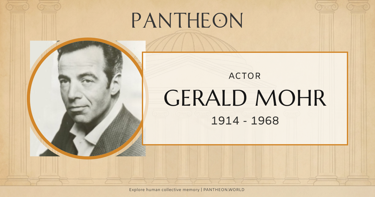 Gerald Mohr Biography | Pantheon