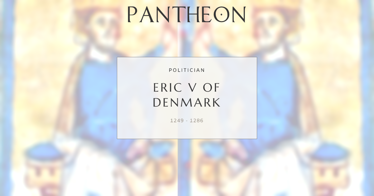 Eric V of Denmark Biography | Pantheon