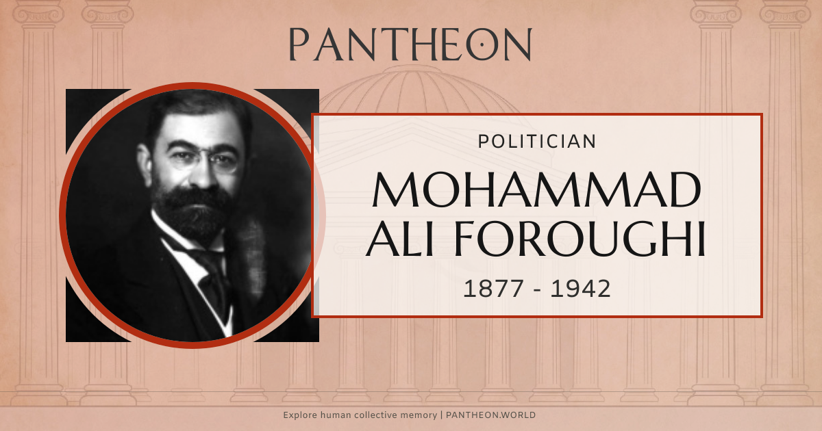 Mohammad Ali Foroughi Biography | Pantheon