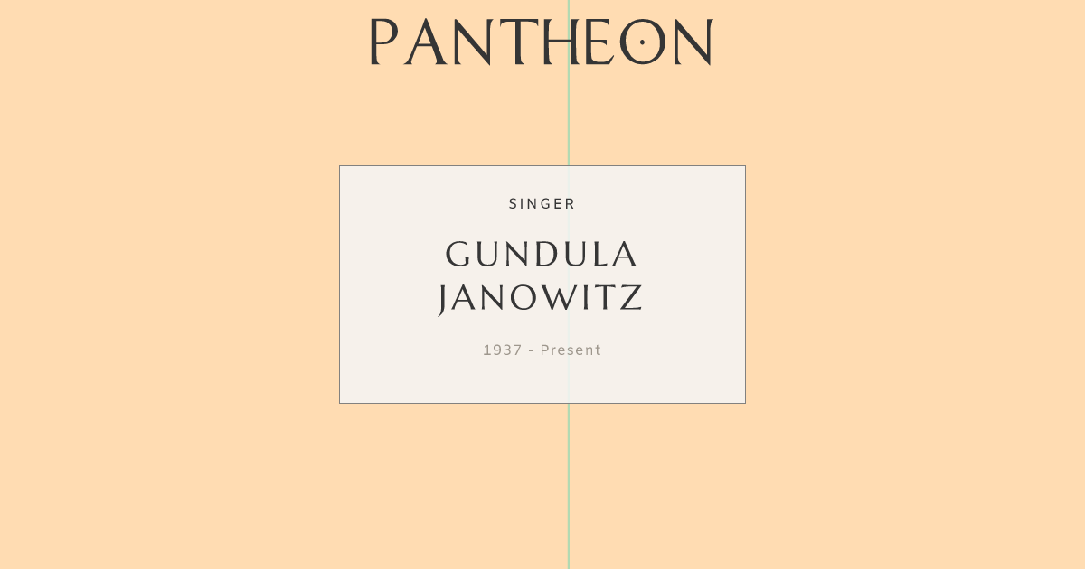 Gundula Janowitz Biography | Pantheon