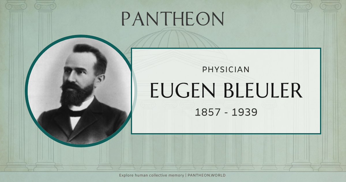 Eugen Bleuler Biography | Pantheon